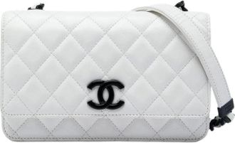 Chanel Pre-owned Wallet on Chain - Femme - Pre-owned - Blanc - Taille: ONE Size