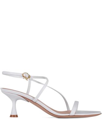 Gianvito Rossi strappy heeled sandals - Wei&szlig;
