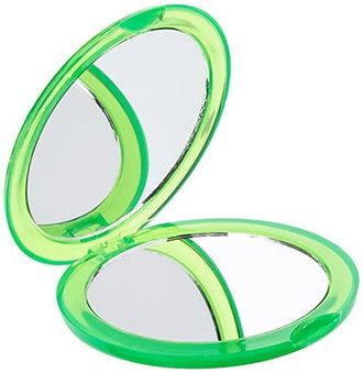 eBuy GB Kosmetikspiegel, doppelseitig, Vergr&ouml;&szlig;erung, Taschenformat, Hellgr&uuml;n