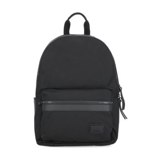 Premiata Homme, Sacs, Noir, Taille: ONE Size Sac à Dos Noir Blanc avec Plusieurs Compartiments