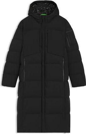 BOSS Hommes OW Riplite Coat HD Doudoune longue en tissu stretch d&eacute;perlant