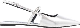 Michael Kors Dina Flex Sling Flat - Gr. 36 (EU) - in Silber