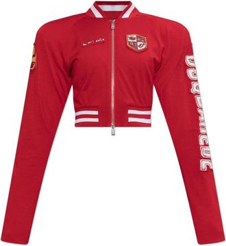 Dsquared2 Femme, Sweatshirts et sweats &agrave; capuche, Rouge, Taille: 40 FR Shoulder-pad SweaT-shirt