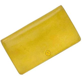 Chanel Pre-owned Leder Portemonnaies - - Pre-owned - Damen - Gelb - ONE SIZE