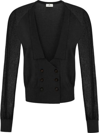Elisabetta Franchi Damen, Strickwaren, Schwarzk, XSGr&ouml;&szlig;e