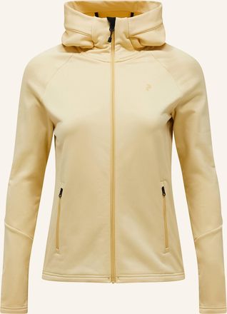 Peak Performance W Rider Essentials Midlayer Zip Hood Fleecejacke gelb
