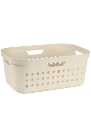 Rotho W&auml;schekorb Jona, Wei&szlig;, Kunststoff, 39 L, rechteckig, 38.5x23.3x56.6 cm, Ordnen & Aufbewahren, W&auml;schek&ouml;rbe & Tonnen