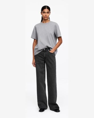 Arket CLOUD Loose Jeans Mit Weitem Bein -Grau