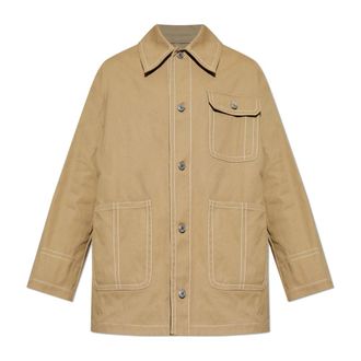 Ami Homme, Vestes, Beige, Taille: L Veste en jean avec poches