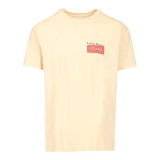 Maison Margiela Cotton T-Shirt - - Tops - Herren - Beige - S
