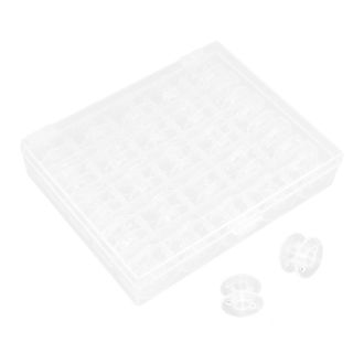 Pretyzoom Transparente Kunststoff N&auml;hmaschinen Spulen Bobbins Organizer mit Ersatzspulen Robust und Bruchfest Vielseitig Einsetzbar f&uuml;r N&auml;hprojekte und Reparatu