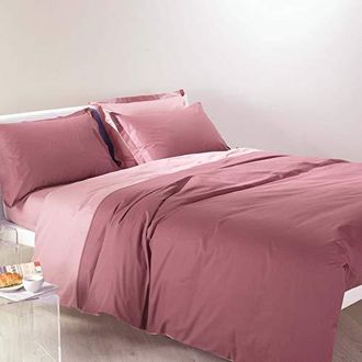 Caleffi Bettwäsche Set 4teilig aus 100% Baumwolle - Weiches und Elegantes Duvet Cover, Waschbar & Pflegeleicht Bettbezug, Bettwaren & Bettwäsche
