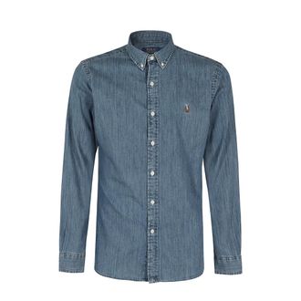 Polo Ralph Lauren Homme, Chemises, Bleu, Taille: M Chemise en denim