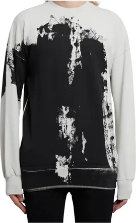 A-Cold-Wall* A-Cold-Wall, Homme, Sweatshirts et sweats &agrave; capuche, Noir, Taille: S Cotton Relaxed Crewneck SweaT-shirt
