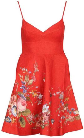 Zimmermann Robe Courte - Rouge