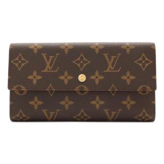 Louis Vuitton Portefeuille long trifold Pre-owned Monogram - Femme - Pre-owned - Brun - Taille: ONE Size