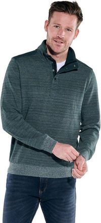Engbers Sweatshirt Herren Sweatshirt mit Stehkragen, Petrolblau