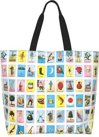 Generic Cartes Mexicaines Fantaisie Sac Fourre-Tout Pliable Tote Bag Imperm&eacute;able Sac Courses Pour Shopping Quotidienne Plage