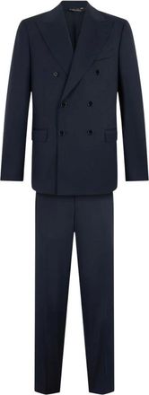 Brooks Brothers Homme, Costumes, Bleu, Taille: 3XL Blazer crois&eacute; en serg&eacute; technique en laine vierge