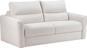 Vente-Unique Sofa 4-Sitzer mit Schlaffunktion - Chenille-Stoff - Beige - Liegefl&auml;che 160 cm - Matratze 16 cm - DOVENA von Maison C&eacute;phy