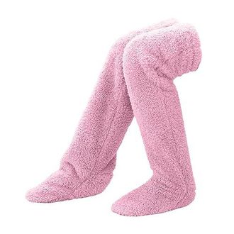 Generic Chaussettes Femme Fantaisie Funny Socks Chaussettes DHiver Jusquaux Genoux Pour Femmes Manchons De Jambe Doux Et &Eacute;lastiques Parfaits Pour Int&eacute;rieur