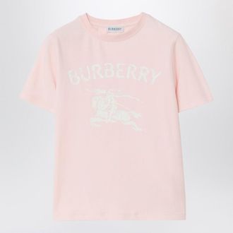 Burberry Pink stretch cotton T-shirt with EKD