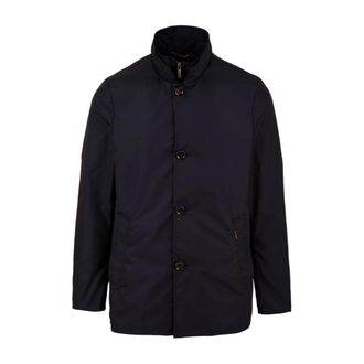 Moorer Blauer Bernini-KM Mantel f&uuml;r M&auml;nner - - Jackets - Herren - Blau - 3XL