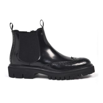 Baldinini B&uuml;rstenleder-Stiefelette - - Shoes - Herren - Schwarzk - 42 EU