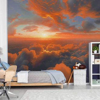 OEM Sfondo Fotografico - Quando LAlba Accarezza Le Nuvole: Uno Spettacolo Di Colori Nel Cielo Mattutino