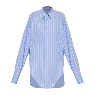 Maison Margiela Gestreiftes Hemd - - Blouses & Shirts - Damen - Blau - S