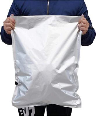 Yetonado Mylar-Beutel aus Aluminiumfolie für langfristige Lagerung, feuchtigkeitsbeständig, luftdicht (35 x 40 cm mit Reißverschluss), 10 Packungen