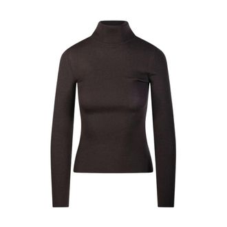 Max Mara Cavallo Rippstrick-Rollkragenpullover - - Knitwear - Damen - Braun - M