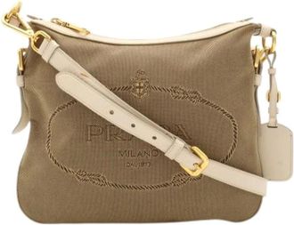 Prada Sac bandouli&egrave;re vintage doccasion - Femme - Pre-owned - Beige - Taille: ONE Size