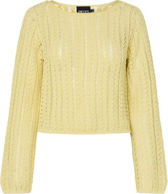 Pieces Pcsiri Ls Short Boatneck Knit Bc