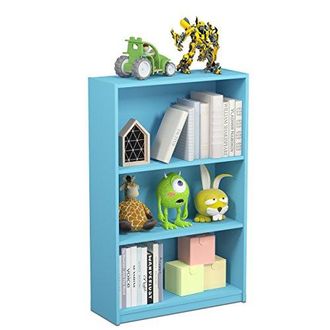 Furinno JAYA Einfaches B&uuml;cherregal, Hellblau, 24.13 x 62.23 x 102.36 cm