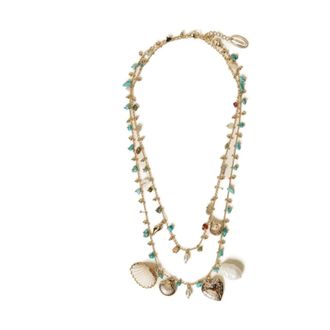 Twinset Femme, Accessoires, Multicolore, Taille: ONE Size Ensemble de Colliers avec Pierres et Breloques
