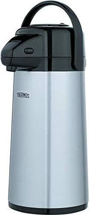 Thermos Thermos Lever Action Pump Pot Glass Liner/Steel Finish 2.5L