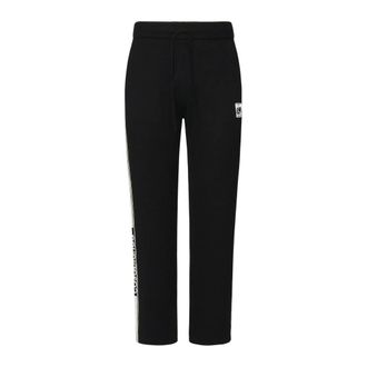 Casablanca Homme, Pantalons, Noir, Taille: XL Pantalon noir en laine avec cordon de serrage à la taille