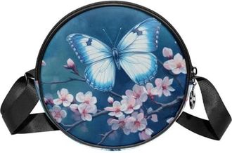 Generic Petit sac &agrave; bandouli&egrave;re Circle pour femme, petit sac &agrave; bandouli&egrave;re avec fermeture &eacute;clair, bretelles r&eacute;glables, sac &agrave; main rond d&eacute;contract&eacute; pour femmes