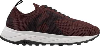 Kiton Homme, Chaussures, Rouge, Taille: 41 1/2 EU Regular Textured Baskets