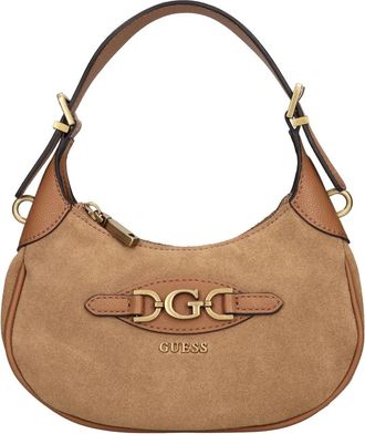 Guess Femme, Sacs, Brun, Taille: ONE Size Malva Suede Mini Shoulder Bag