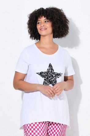 Angel Of Style T-Shirt T-Shirt A-Linie Pailletten-Stern