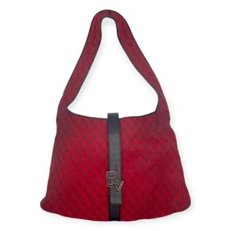 Bottega Veneta Pre-owned Canvas schultertasche - - Pre-owned - Damen - Rot - ONE SIZE