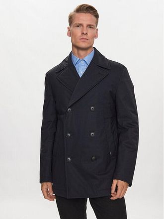 HUGO BOSS Mantel P-Hyde-Peacoat-233 50498100 Dunkelblau Slim Fit