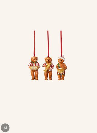 Villeroy & Boch Ornamente Teddys, 3-Teilig Nostalgic Ornaments weiss