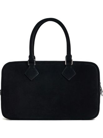 12 Storeez sac porté épaule en daim - Noir