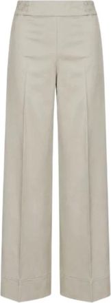 D.exterior Femme, Pantalons, Beige, Taille: 40 FR Wide Pantalons