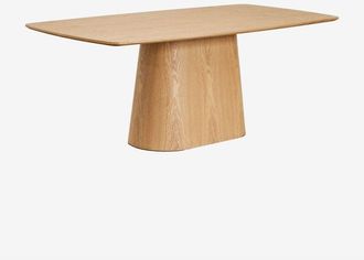 Sklum Rechteckiger Esstisch aus Holz (200x100 cm) Aura Eschenfurnier