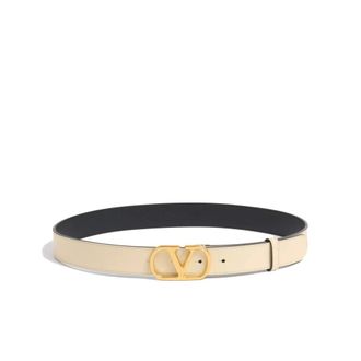 Valentino Garavani Femme, Accessoires, Beige, Taille: 75 CM VLogo Signature Reversible Belt