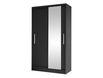 Mirjan24 Kleiderschrank Margite VI mit Spiegel, Kleiderstange und 5 F&auml;cher, Schlafzimmerschrank, Flurschrank, Garderobenschrank, Dielenschrank, Schwebet&uuml;rensch